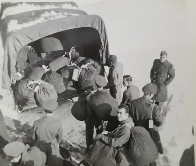 WW2 U.S. ARMY Soldiers Loading Military Vehicle For Departure To ...