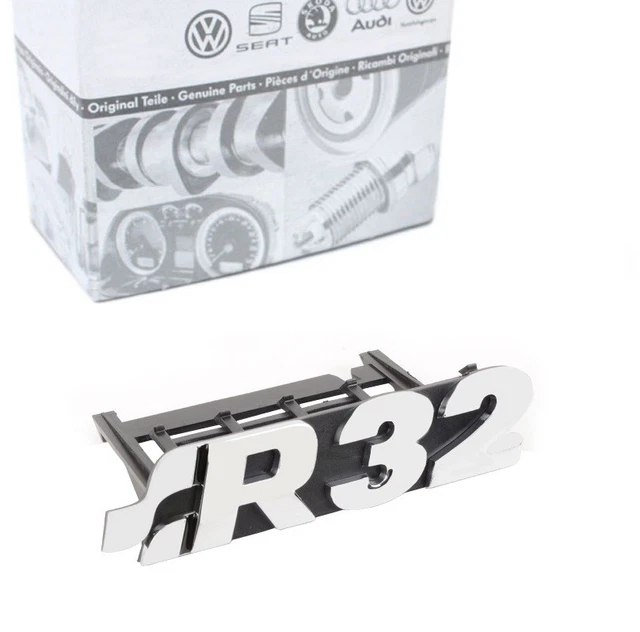 ORIGINAL VW GOLF 4 5 R32 Emblem Schriftzug Grill Kühlergrill Vorne ...