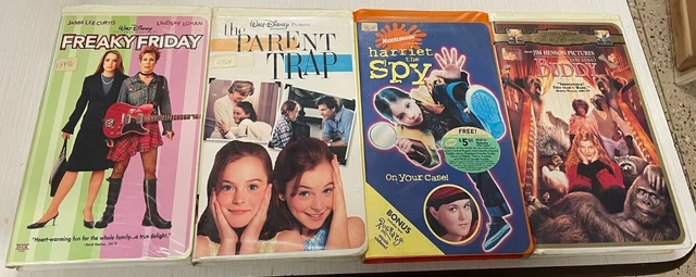 4 VHS LOT Freaky Friday Parent Trap Harriet the Spy & Buddy Nickelodeon ...