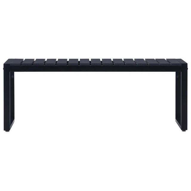 GARDEN BENCH 120.5 cm PS Board Black £123.54 - PicClick UK