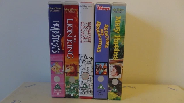 DISNEY VHS VIDEO Tape Bundle x 5 PAL £6.99 - PicClick UK