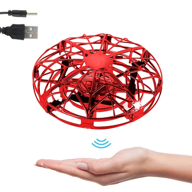 MINI DRONE SMART UFO Aircraft for Kids Flying Toys RC Hand Flying Gift ...