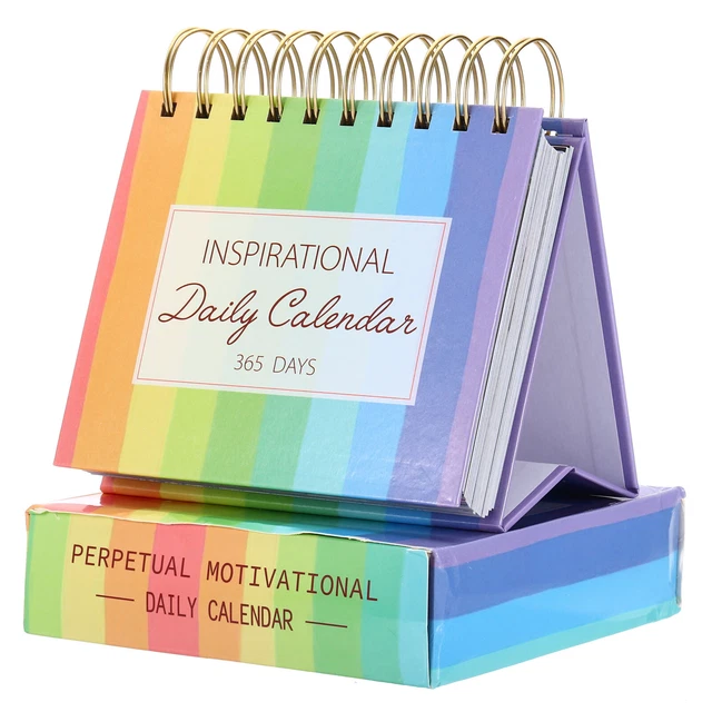 MOTIVATIONAL CALENDAR, DAILY Flip Calendar with Inspirational Quotes ...