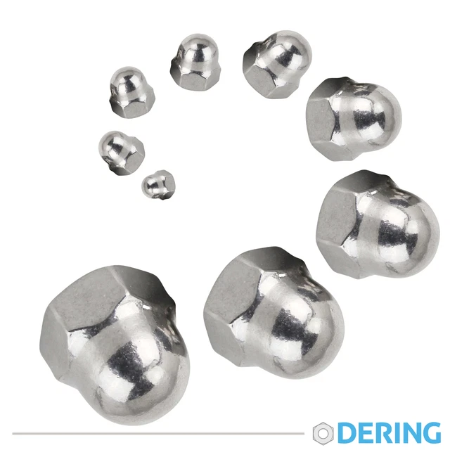 HUTMUTTERN EDELSTAHL A2 DIN 1587 hohe Form M3/M4/M5/M6/M8/M10/M12/M14/M16/M18 EUR 3,73 - PicClick DE