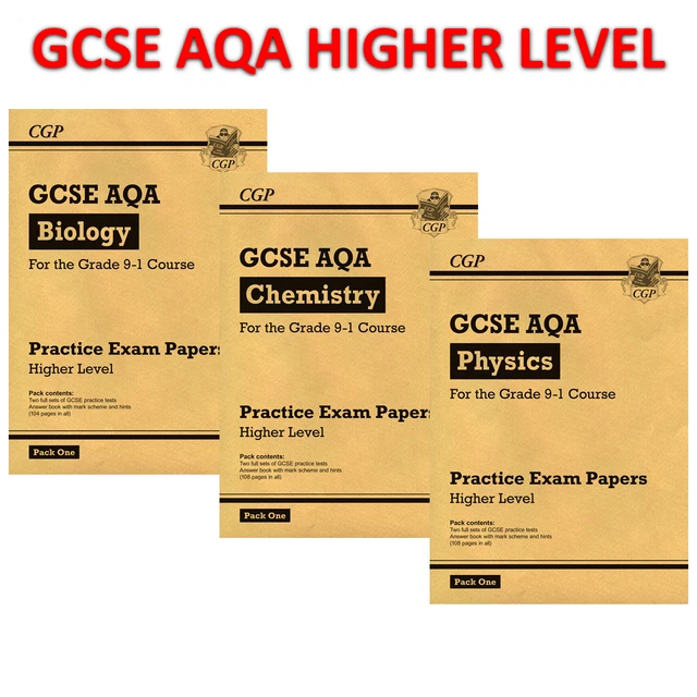 GCSE AQA TRIPLE Science Practice Papers Higher Pack 1 with Answer Key ...