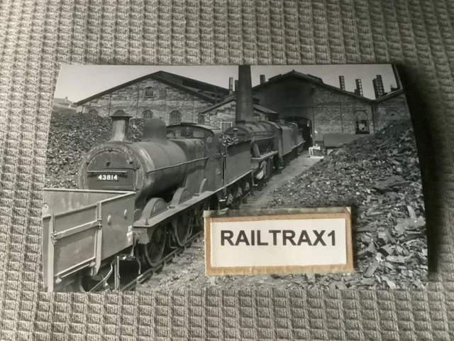 RAILWAY STEAM PHOTOGRAPH - 43814 + At Canklow Shed, Rotherham. (South ...