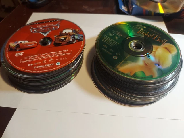 DISNEY DVD LOT 64 Movies Pixar Disney Incredibles Narnia Pirates and ...