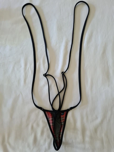 New Wicked Weasel Microminimus 4561 Red Brighton Sling Bikini Bottom L