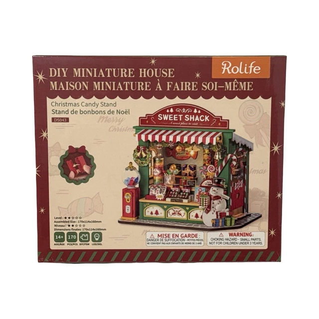 ROLIFE CHRISTMAS CANDY Stand DIY Miniature House Kit (DS043) $49.99 ...
