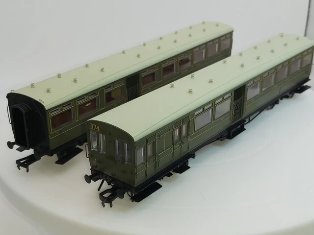 KERNOW K1001 LSWR Gate Stock SR push pull set 374 - Olive Green BOXED ...