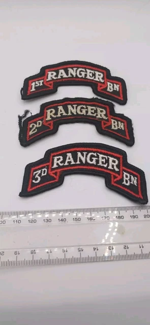US ARMY 1ST , 2nd, 3rd Ranger Battalion shoulder tab patches £14.99 ...