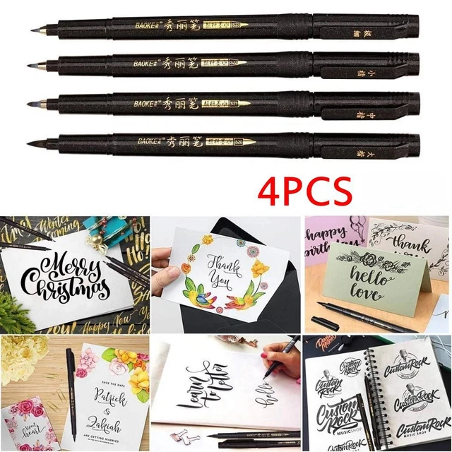 WRITING SIGNATURE DRAWING Brush Paintbrush Hand Lettering Calligraphy ...