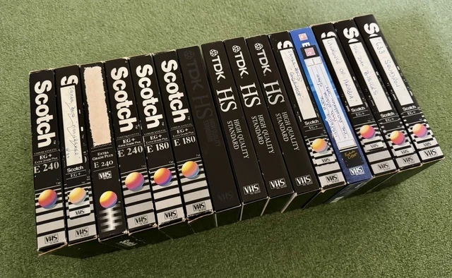 15X ‘USED’ BLANK VHS Video Tapes Pre-Recorded- Mostly late 90s/early ...