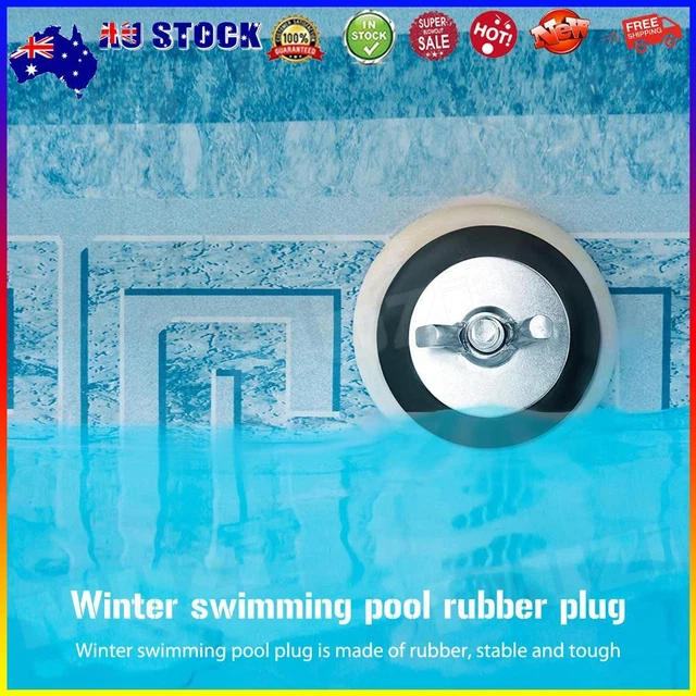 RUBBER SWIMMING POOL Winterizing Stopper Expandable Drain Pipe Plug ...
