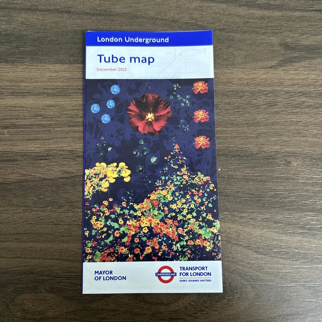 LONDON UNDERGROUND POCKET Tube Map December 2023 £3.17 - PicClick UK