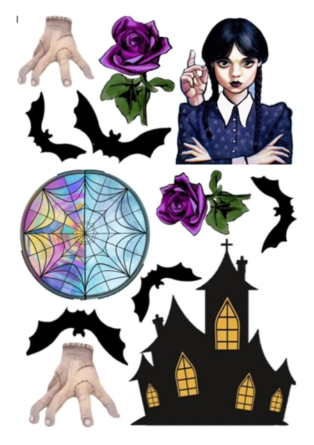 Wednesday Addams Edible Cake Topper FOR SALE! - PicClick UK