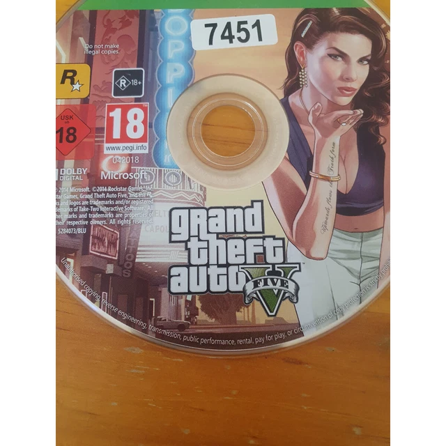 GRAND THEFT AUTO V Rockstar Games Action/Crime ( Xbox One) Video Game ...