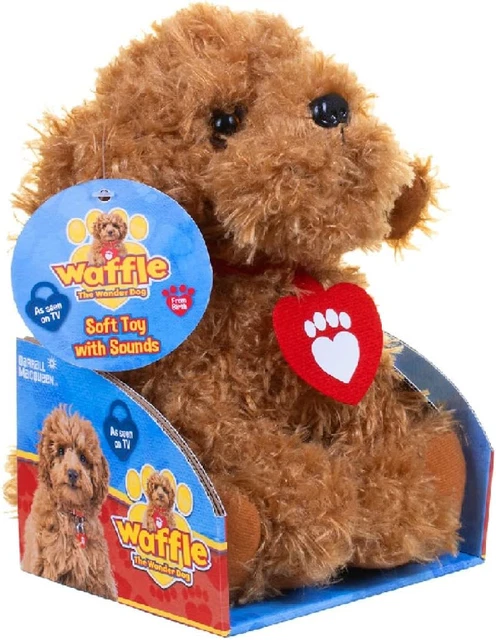 WAFFLE THE WONDER Dog 539 3401 Soft Toy with Sound, Brown £18.80 ...