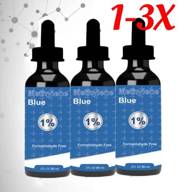 100% PURE METHYLENE Blue Drops - Pharmaceutical Grade 1200mg 1-3X EUR ...