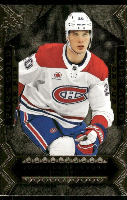 2024-25 UD TIM Hortons Pure Gold Juraj Slafkovsky Montreal Canadiens # ...