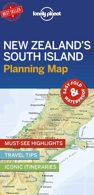 LONELY PLANET NEW Zealand'S South Island Planning Map $14.68 - PicClick AU