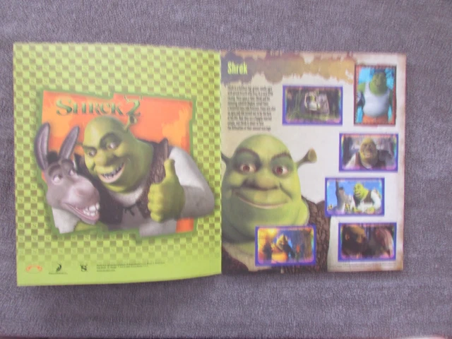 PANINI SHREK 2 Sticker Album 2004 100% Complete PLUS Poster Excellent ...