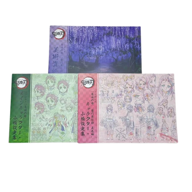 DEMON SLAYER ART Book Kimetsu no Yaiba Character Sheets set of 3 ...