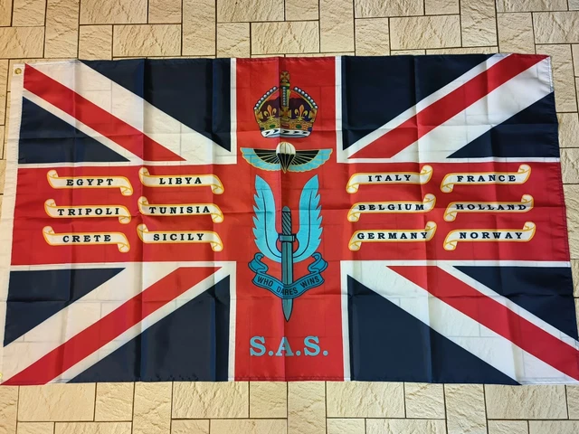SPECIAL AIR SERVICE (SAS) WW2 campaign Flag 3X5FT £12.00 - PicClick UK