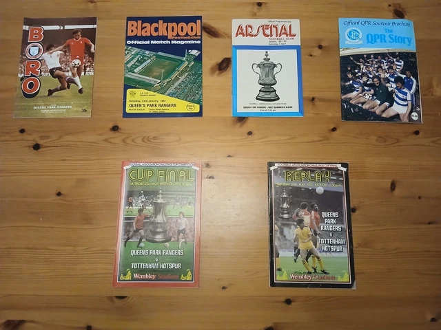 QPR 1981/82 FULL home season programmes and all FA Cup matches £21.50 ...