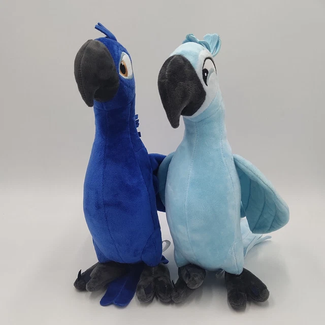 13'' RIO JEWEL Blu- Soft Toy Stuffed Animal Plush Doll Parrot Gift Kid ...