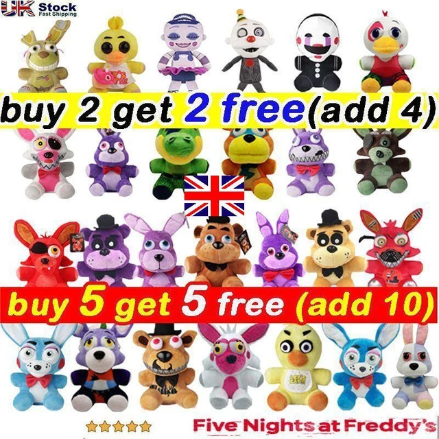 FNAF PLUSHIES FIVE Nights At Freddy's Plush Doll Toy Bear Y Sundrop ...