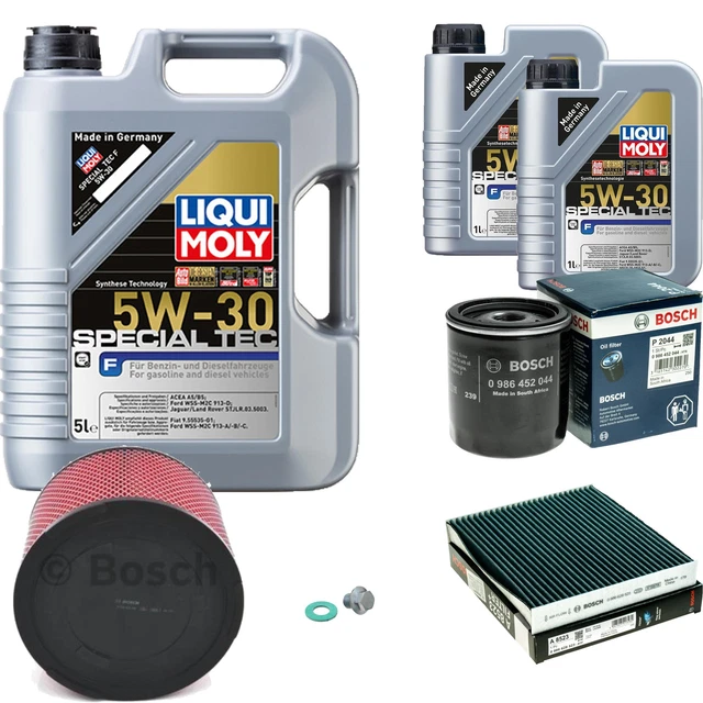 BOSCH INSPECTION SET 7L Liqui Spécial Moly Tec F 5W-30 pour Toyota ...