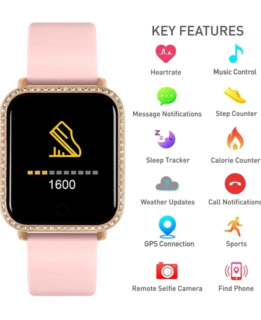 ELEGANTE SMARTWATCH REFLEX Active fitness tracker rosa appena usato EUR ...