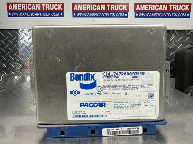 KENWORTH / PETERBILT Bendix ABS Control Module P/N Q27-6087-302 ...