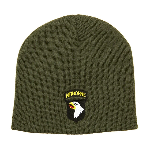 US ARMY 101ST Airborne Patch Watch Cap Strickmütze Beanie Hat Round Cap ...