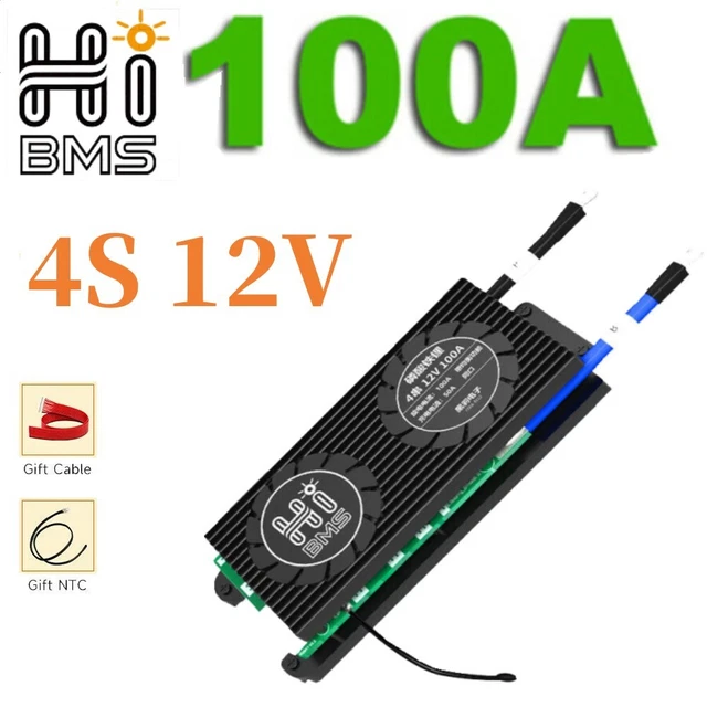 LIFEPO4 4S 12V 100A BMS Battery Protection Board with Balancer Cable + Common Port £42.24 ...
