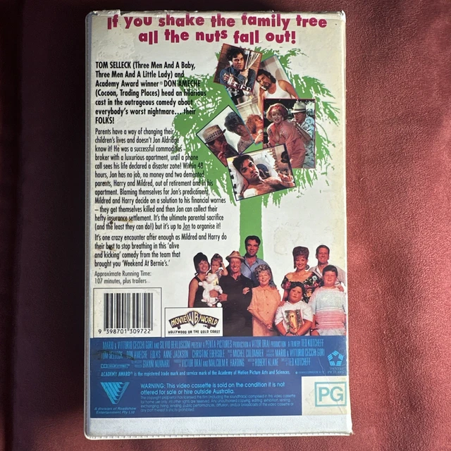 FOLKS (VHS, CLAMSHELL, Pal, Ex Rental, 1992) : Tom Selleck - Free ...