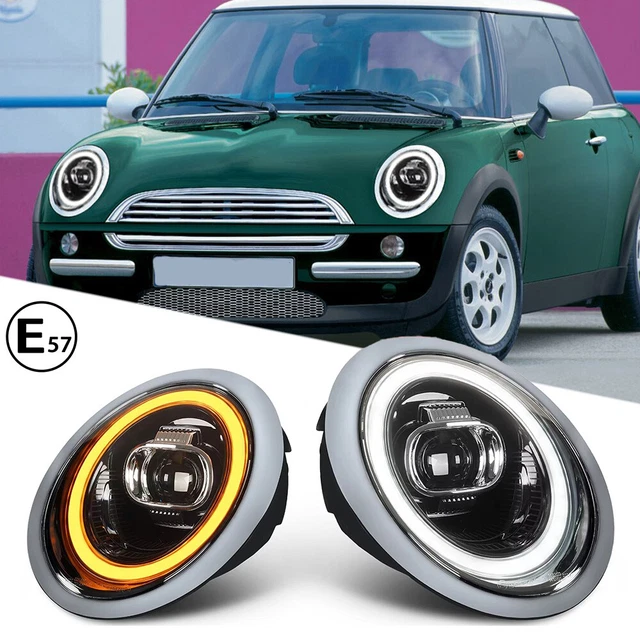 LED SCHEINWERFER DRL Hi/Lo Strahl Blinker für Mini Cooper R50 R52 R53 ...