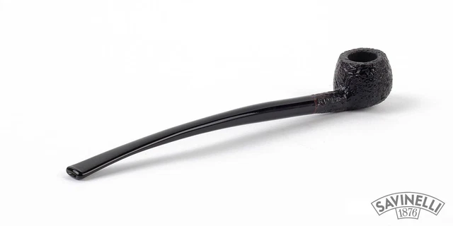 PIPE SAVINELLI CHURCHWARDEN 313 Trou 3mm Prince Tube Cintré Demi ...