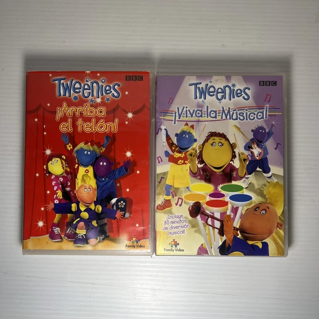 TWEENIES DVD BUNDLE X 2 Arriba el telón! Viva la Música! BBC Spanish ...