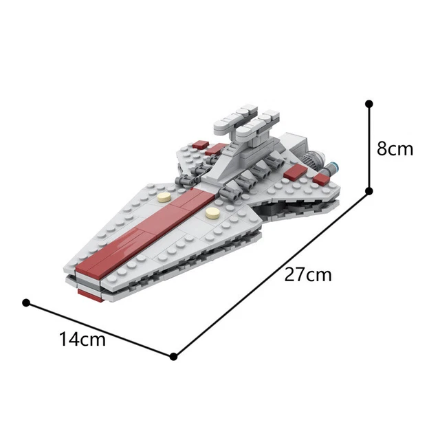 MOC STAR ATTACK Cruiser Venator-Class Destroyer Building Block Set Gift ...