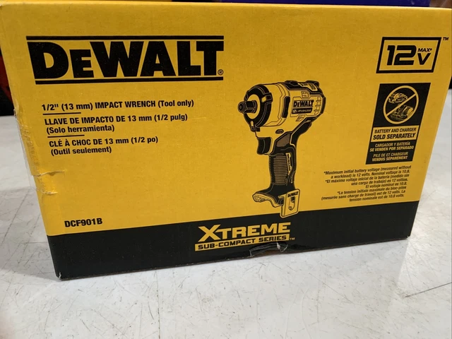 DEWALT DCF901B 12V MAX XTREME 1/2" Brushless Cordless Impact Wrench ...