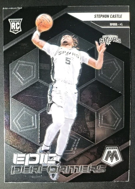 STEPHON CASTLE 2024-25 Panini Mosaic EPIC PERFORMERS Rookie Insert Card ...