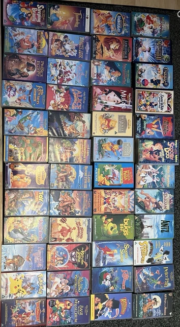48 DISNEY VHS cassettes £0.99 - PicClick UK