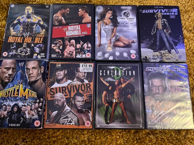 DVD JOBLOT WWF/WWE/WCW/AEW Wrestling DVDs Bundle Various Titles £12.94 ...