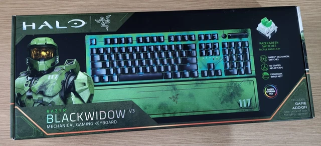 RAZER BLACKWIDOW V3 Mechanical Gaming Keyboard Halo Infinite Edition ...