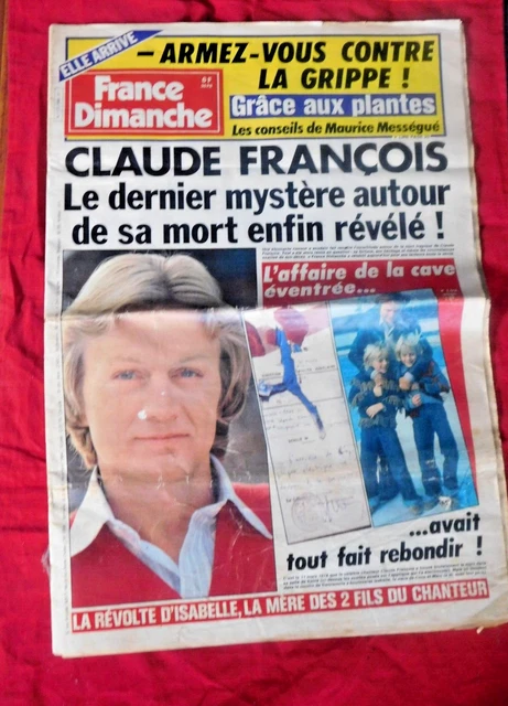 FRANCE DIMANCHE 1996/03091984 Claude François Coluche becaud roucas ...