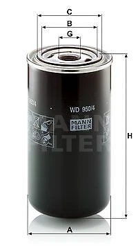 FILTRO HIDRÁULICO TRANSMISIÓN automática filtro hombre Wd950/4 para ...