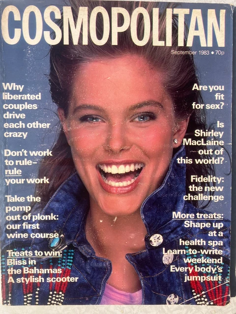 COSMOPOLITAN SEPT 1983 - Shirley Maclaine - Fidelity Paula Yates Renee ...