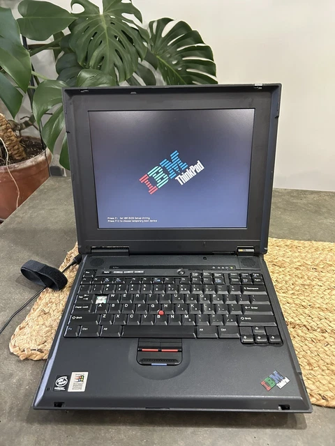 VINTAGE IBM THINKPAD A20M Turns On For Parts Missing Key Retro Clean £ ...